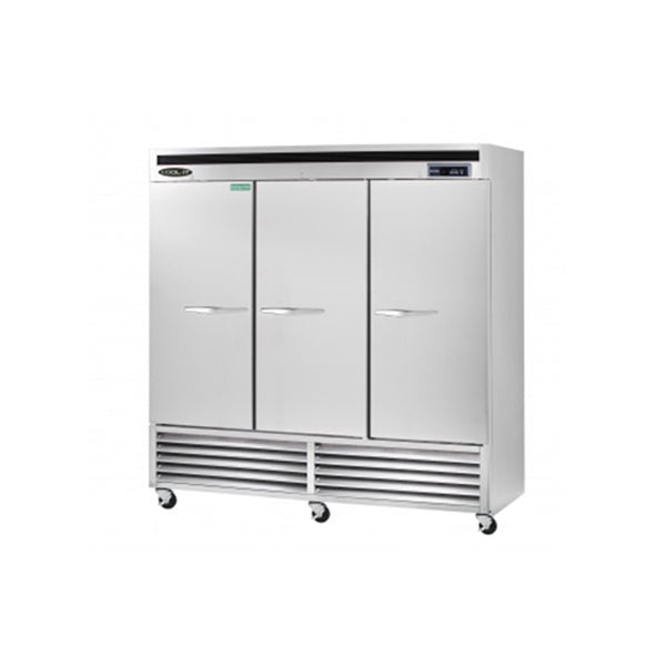 Kool-It KBSF-3 81" Solid Three Door Reach-In Freezer - Bottom Mounted – Kitchen Pro Restaurant ...