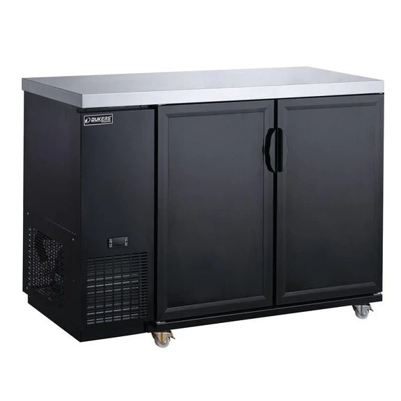 Dukers DBB48-M2 48" Two Solid Swing Door Back Bar Cooler 11.2 Cu. Ft ...