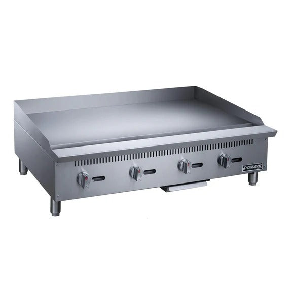 Dukers DCGMA48 48" Gas Countertop Four Burner Heavy Duty Griddle 120,0 ...