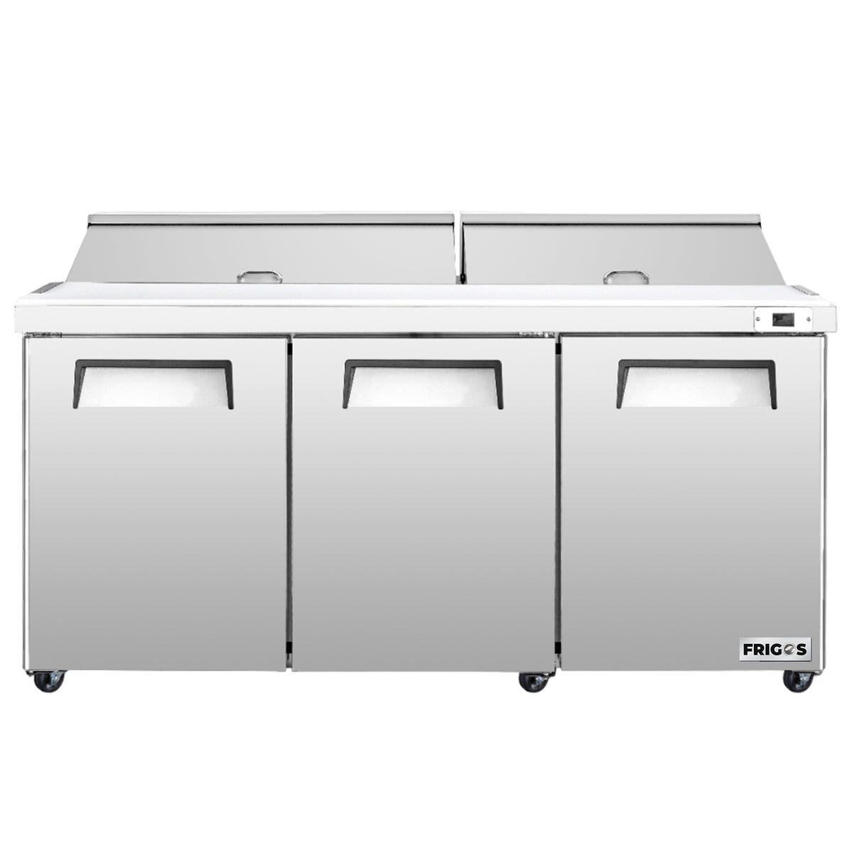 Frigos Platinum 72" 3 Door Refrigerated Sandwich Prep Table – Kitchen ...