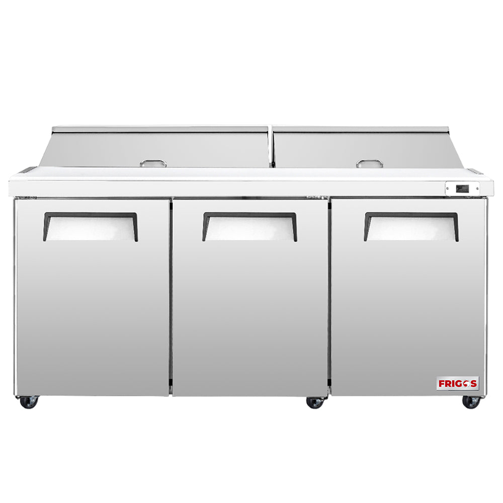 72" Sandwich Prep Table Refrigerator | Frigos FGV-SWPT-72 – Kitchen Pro ...