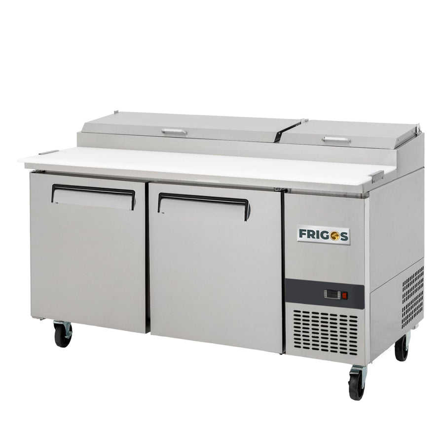 Explore Frigos 67" 2 Door Refrigerated Pizza Prep Table FGP-PZ-2D ...