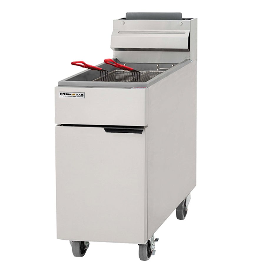Inferno Blaze Liquid Propane 50 lb Floor model Fryer IBP-GF-50-LP ...