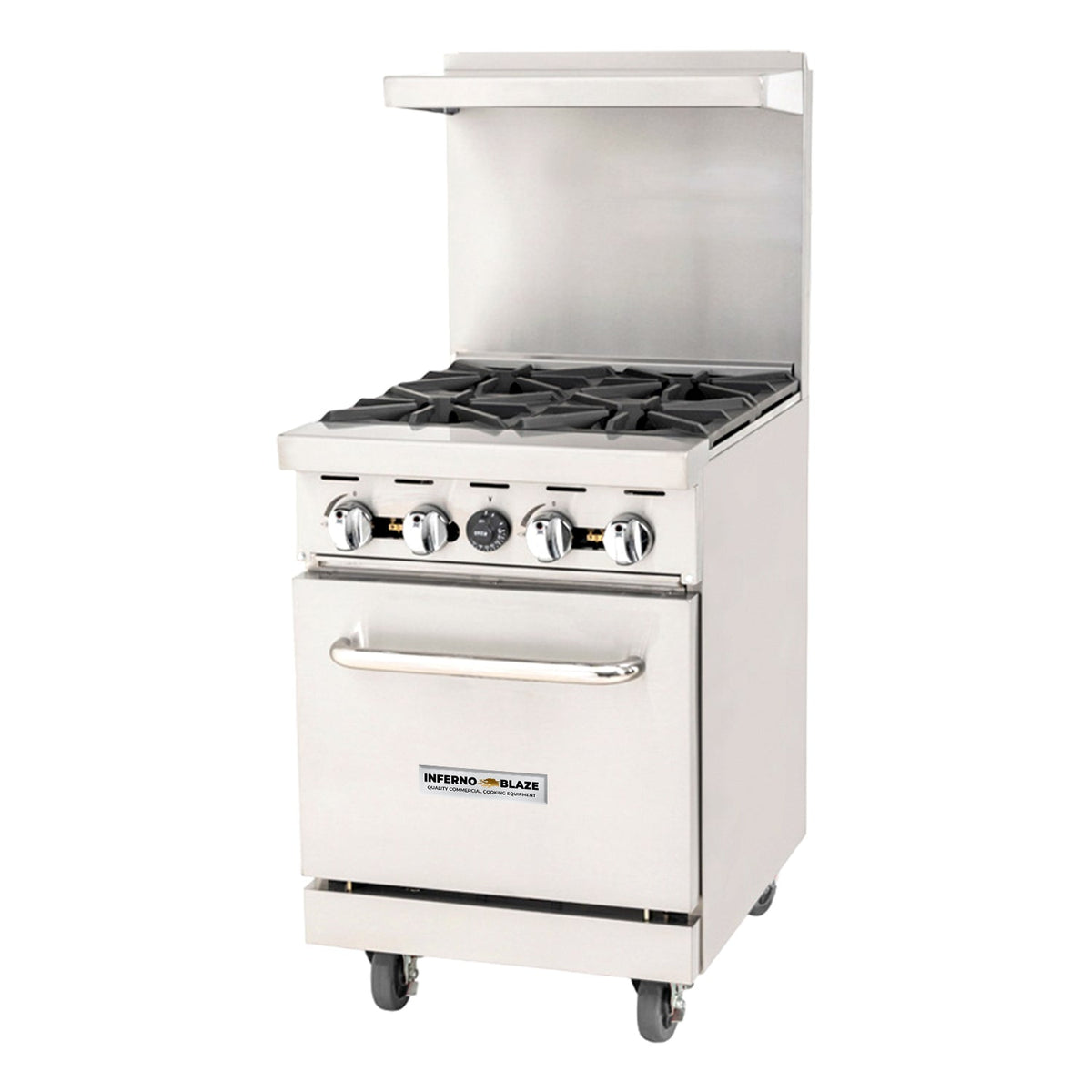 Shop Now Inferno Blaze 24" LP 4 Burner Range IBP-GR-24-LP – Kitchen Pro ...