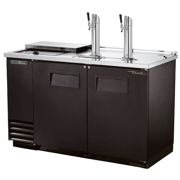 True TDD-2CT-HC Direct Draw Club Top Beer Dispenser 2 Towers 2 Taps Bl ...